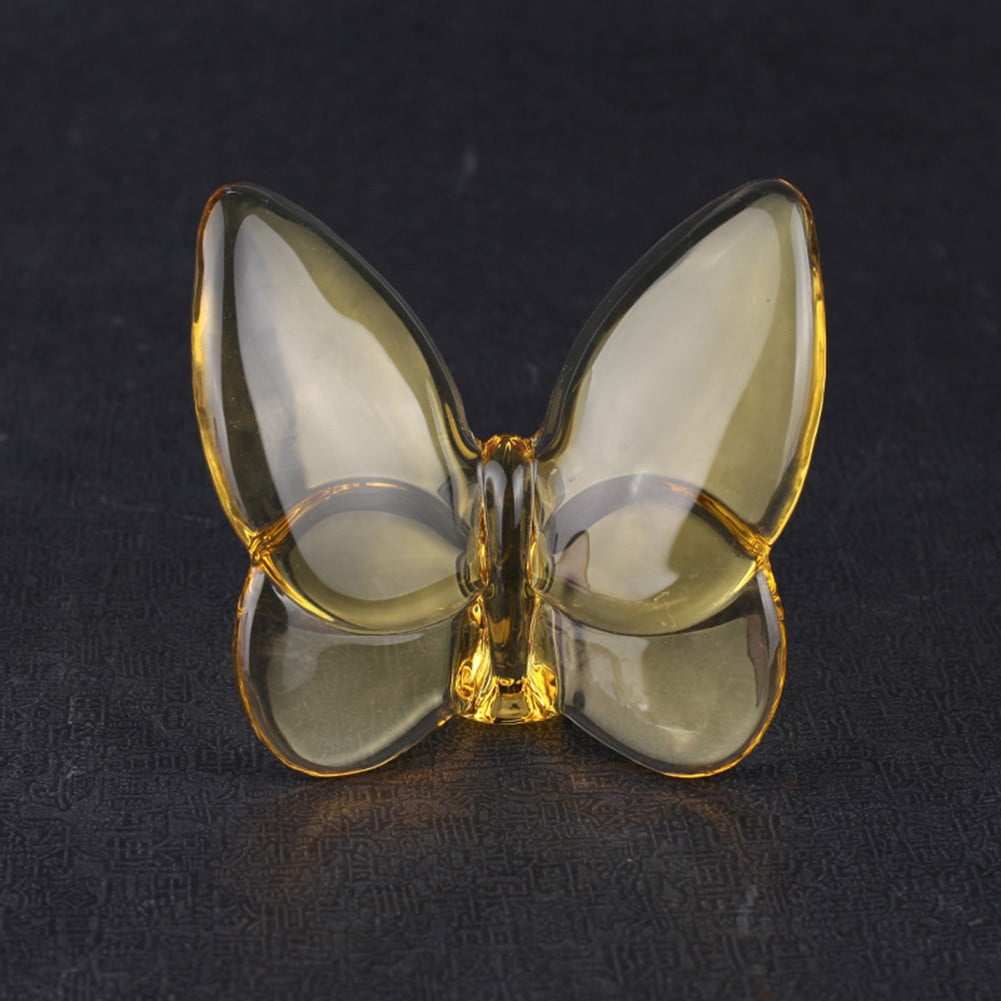 Butterfly Crystal Figurine Collection, Glass Crystal Lucky Butterfly ...