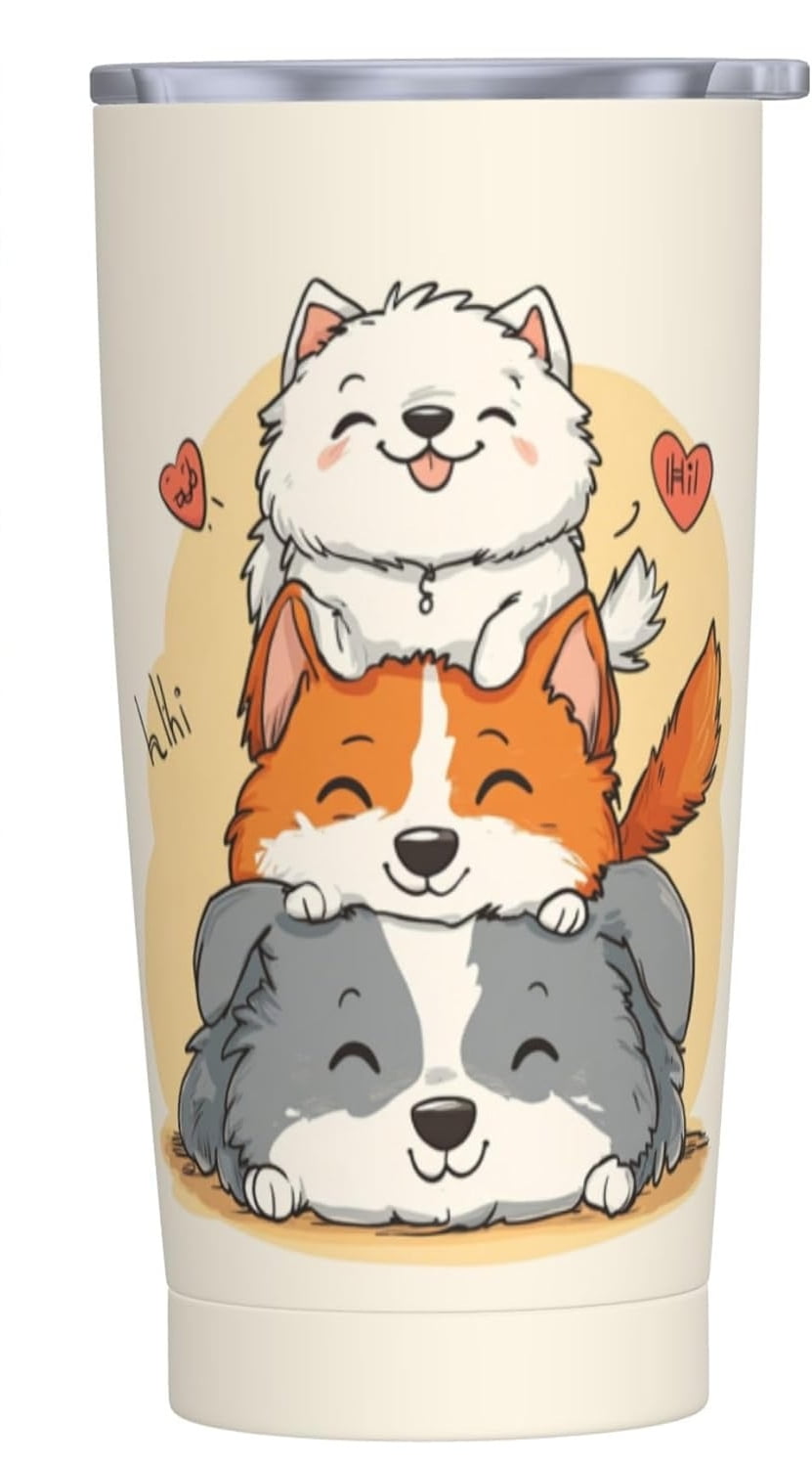 Butterfly Cup with Lid 20 oz Coffee Cup Leak-proof Stainless Steel ...