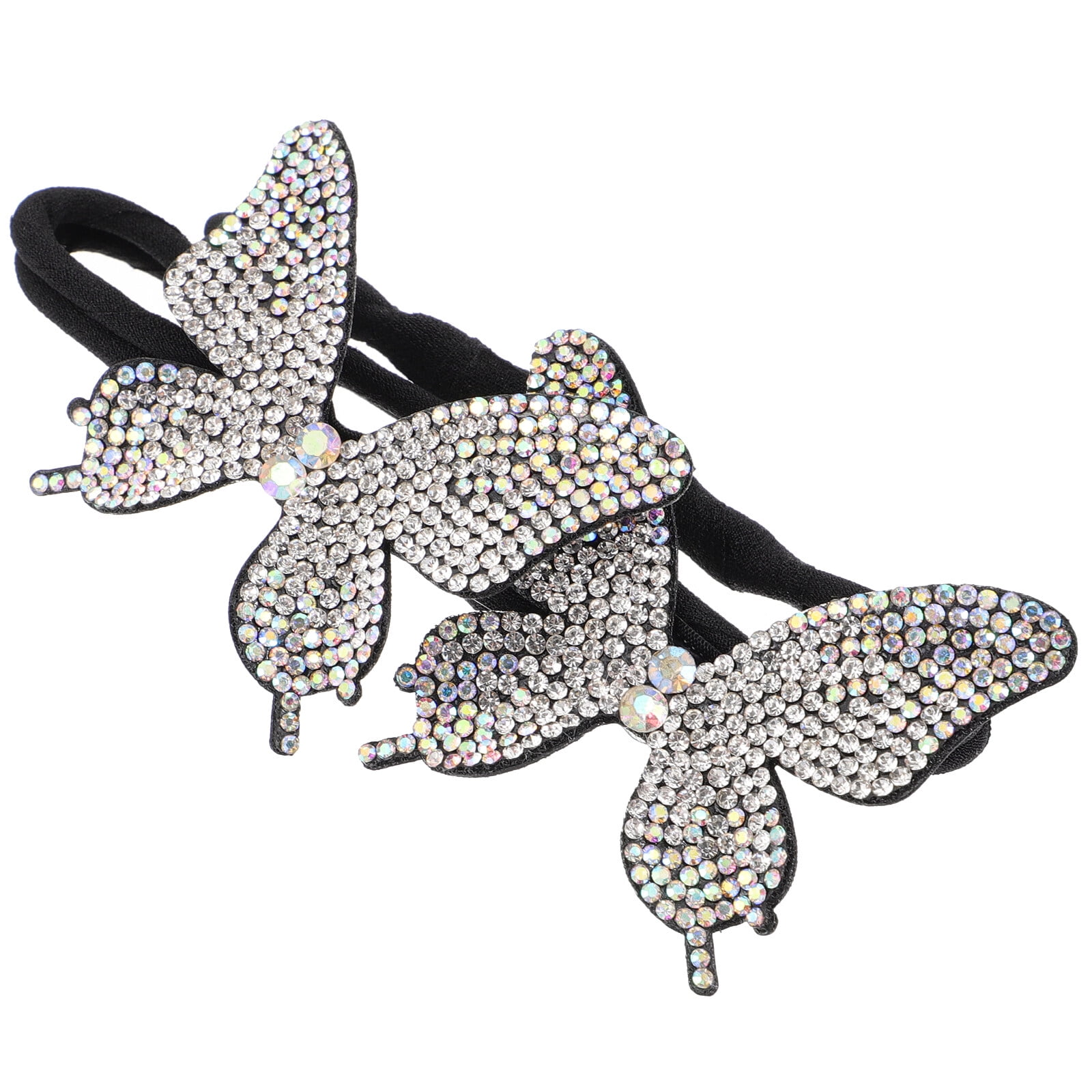 Butterfly Curler Styler Scrunchies for Women Rhinestone Hair Stapler ...