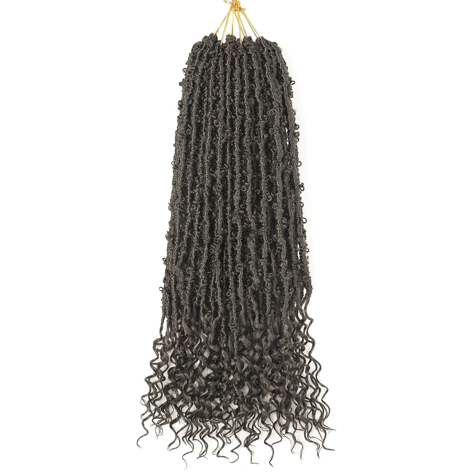 Butterfly Curly Crochet Hair 24 Inch 6 Packs Color Darkest Brown ...