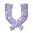 Butterfly Daisy Pattern UV Protection Cooling Arm Sleeves, Compression ...
