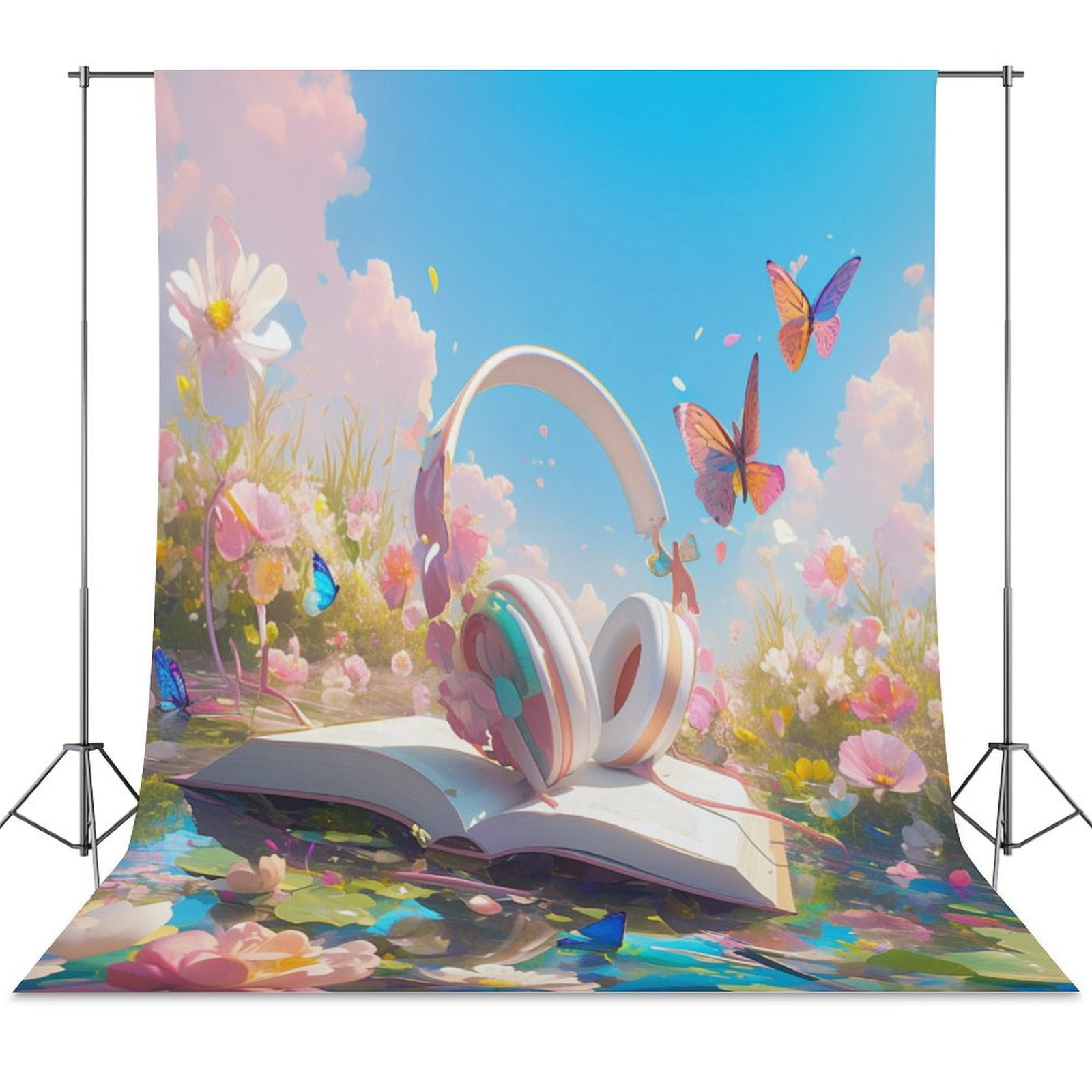 Butterfly Dancing Backdrops for Photography for Party Backdrop Wedding ...