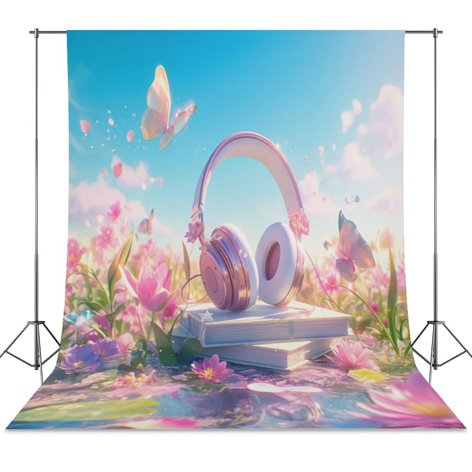 Butterfly Dancing Backdrops for Photography for Party Backdrop Wedding ...