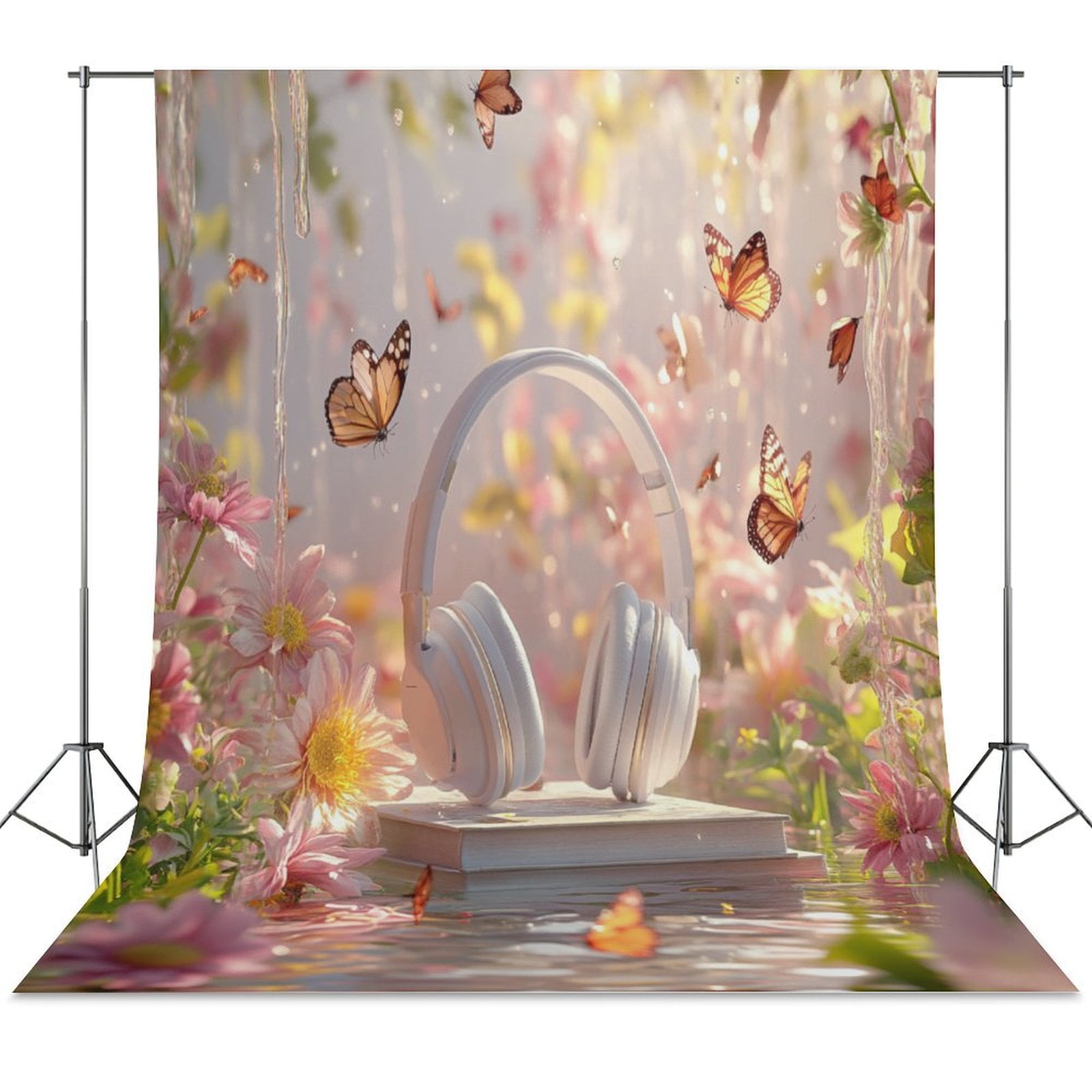 Butterfly Dancing Backdrops for Photography for Party Backdrop Wedding ...