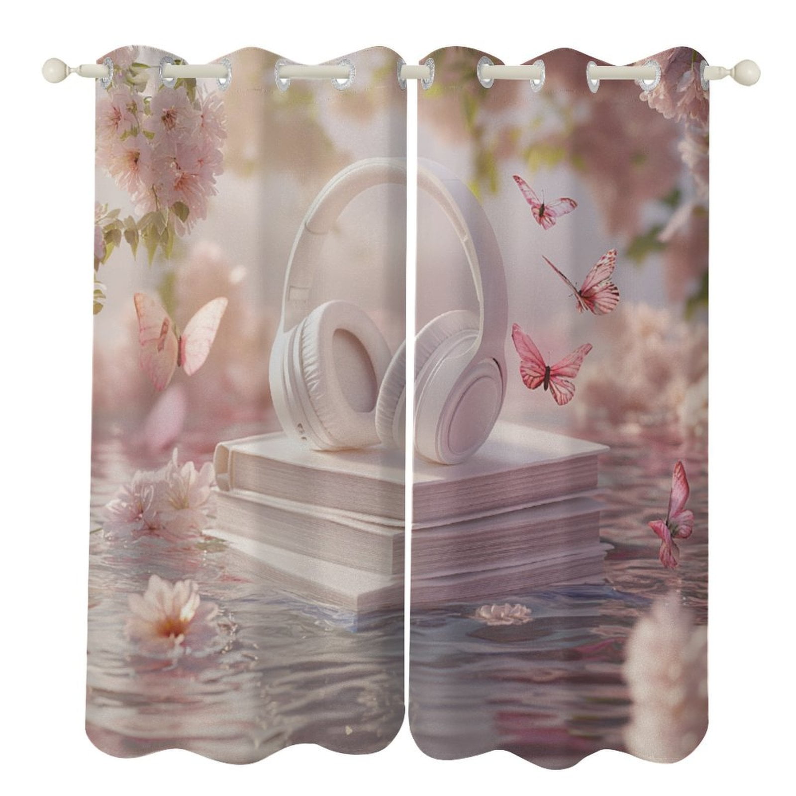 Butterfly Dancing Curtains Aesthetic Envrionmental Friendly Picture ...