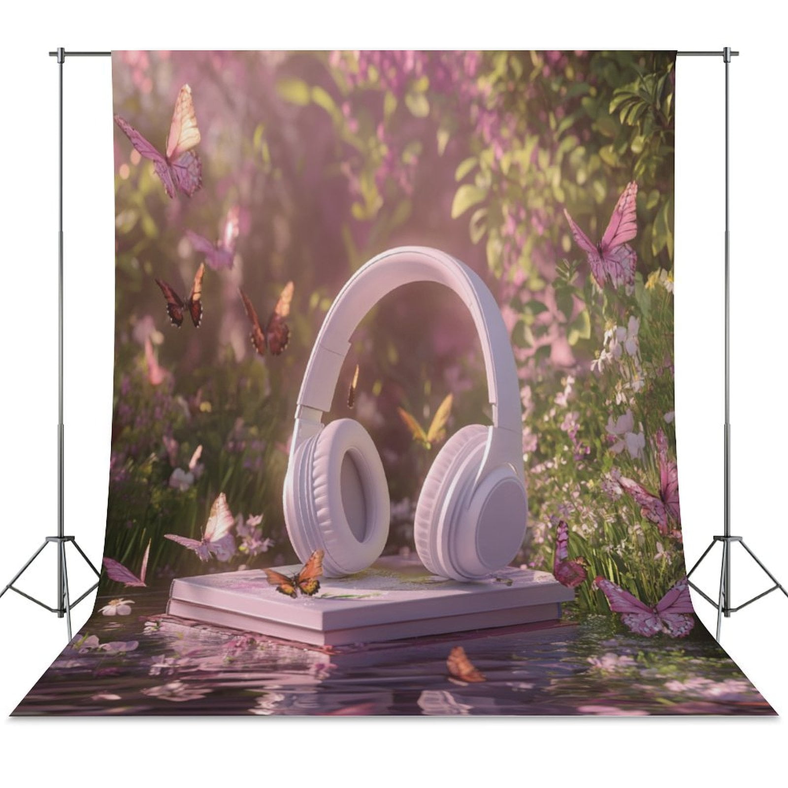 Butterfly Dancing Spring Backdrop Backdrops for Photography Photo ...