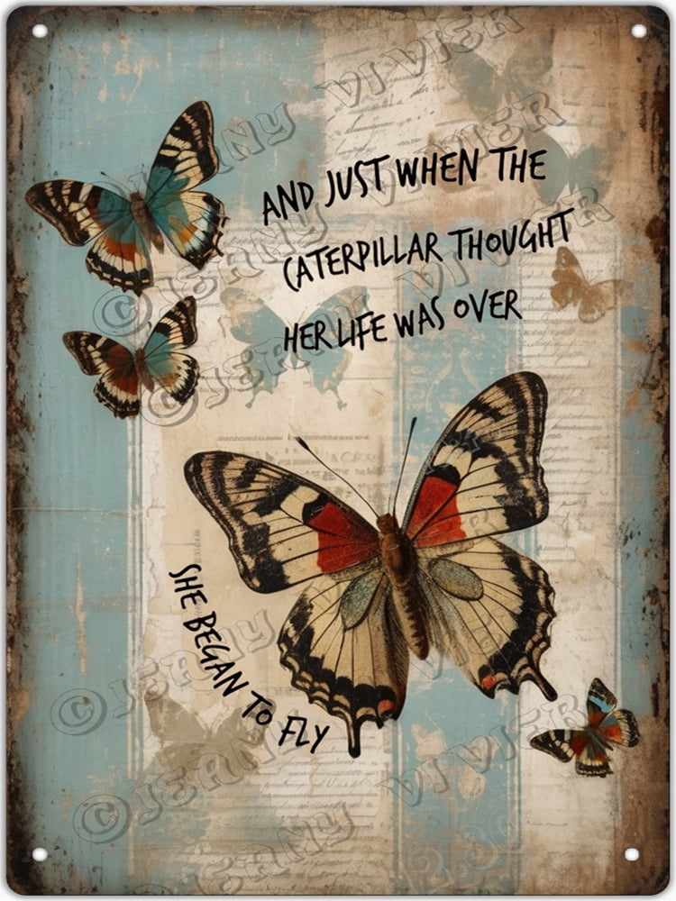 Butterfly Decor Just when the caterpillar thought the world was over ...