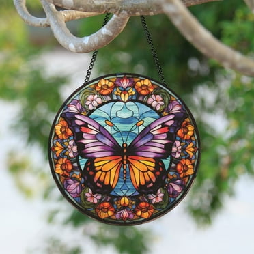 Moon Acrylic Window Hanging, Sun Moon Eclipse Celestial Decor Stained ...