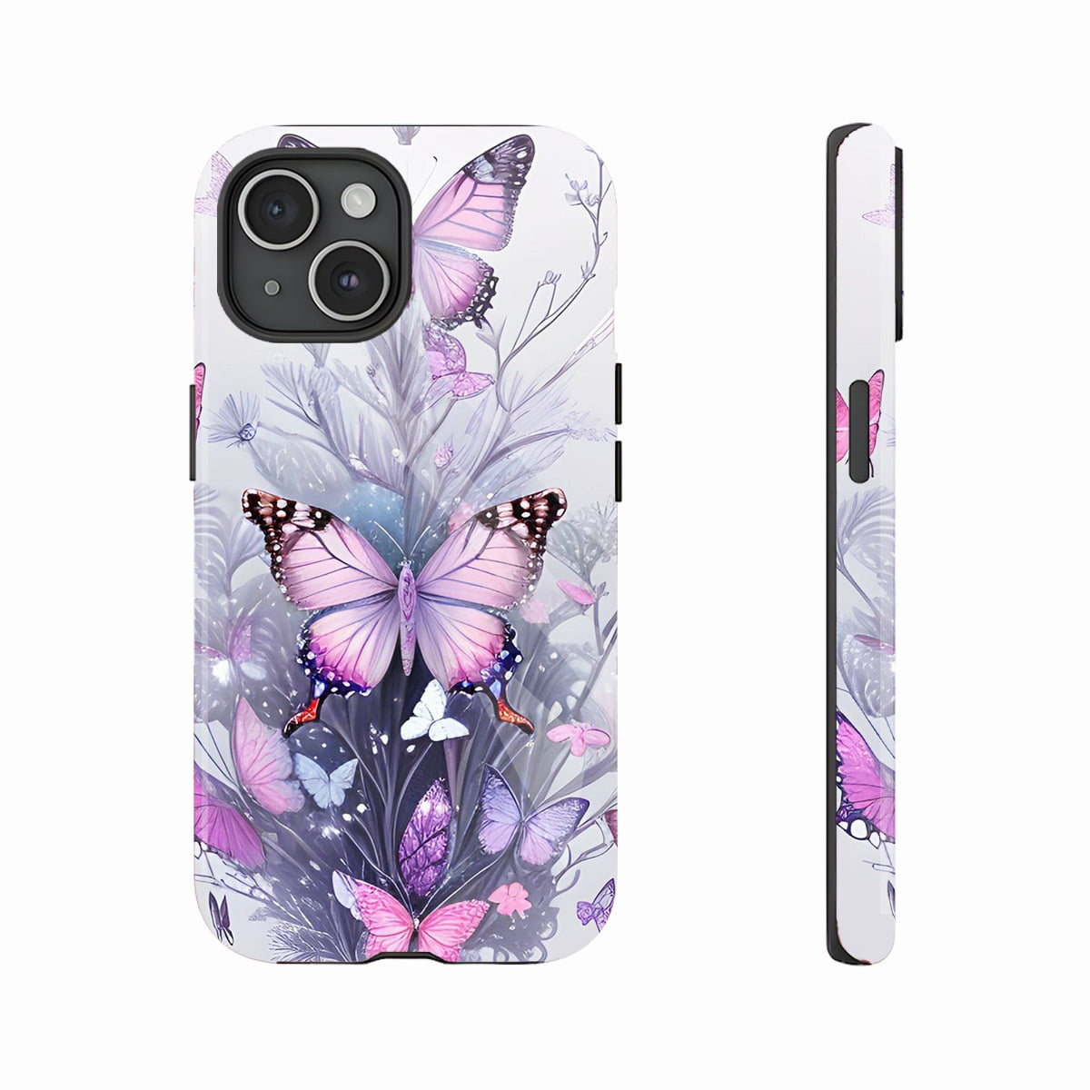 Butterfly Design Women's Elegant iPhone Case Compatible with iPhone 11 ...