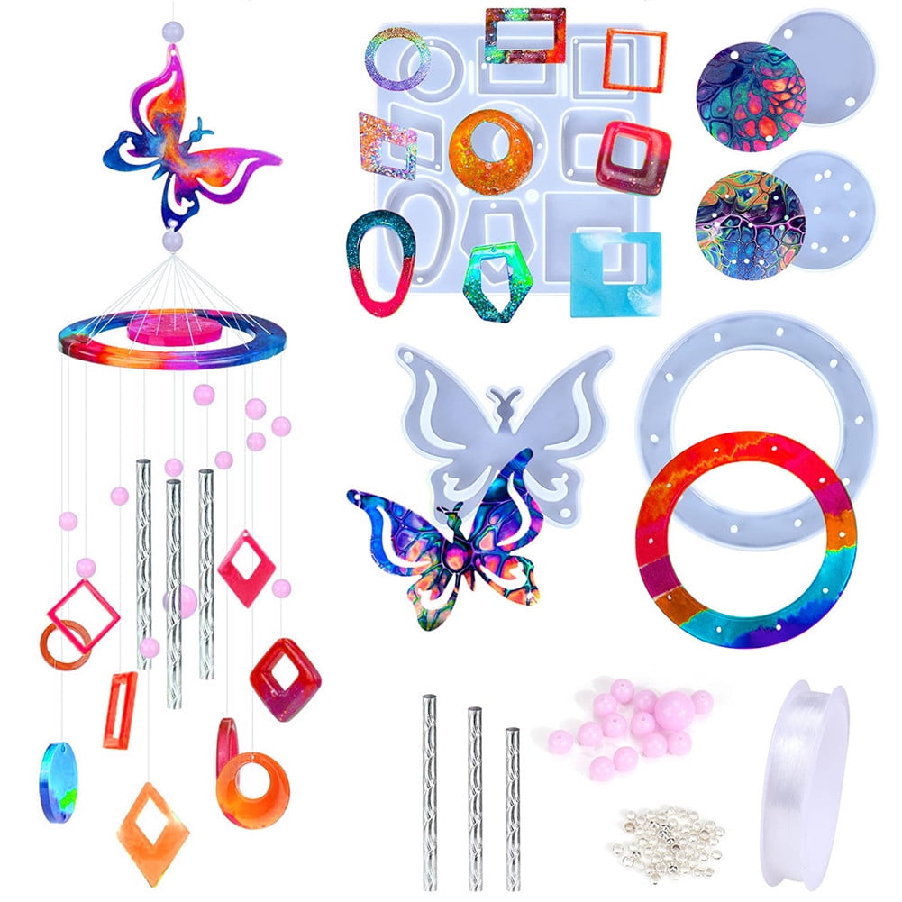 Butterfly Design for Resin Casting Resin Mold, Wind Chimes Resin Molds ...