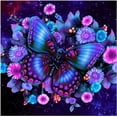 Butterfly Diamond Art Kit 5D DIY Crafts Canvas Beads 11.8x11.8 inch ...