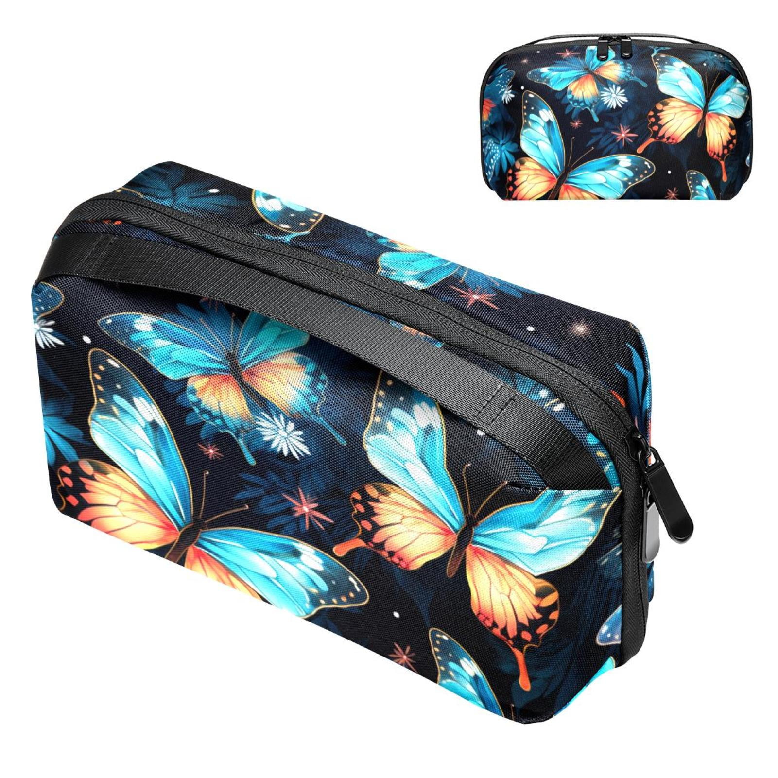 Butterfly Digital Bag Organizer Travel Case with Oxford Fabric ...