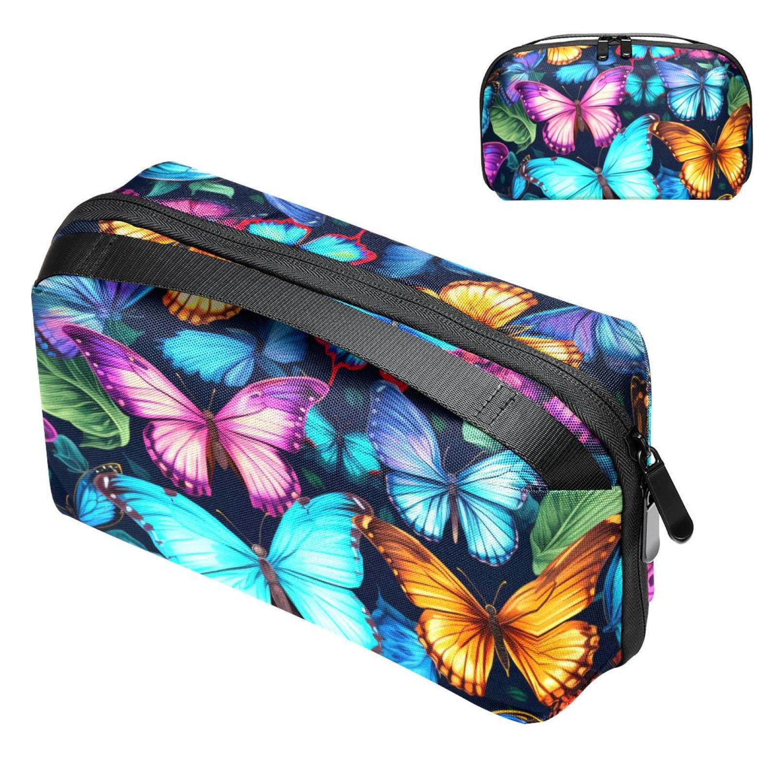 Butterfly Digital Bag Organizer Travel Case with Oxford Fabric ...