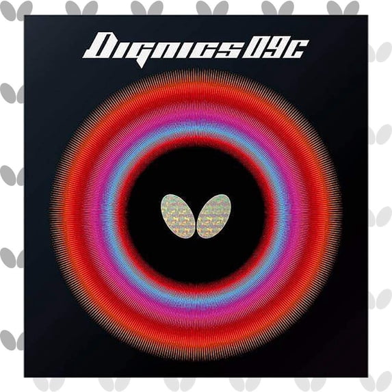 Butterfly Dignics 09C Table Tennis Rubber - 1.9 or 2.1 mm - Red or ...