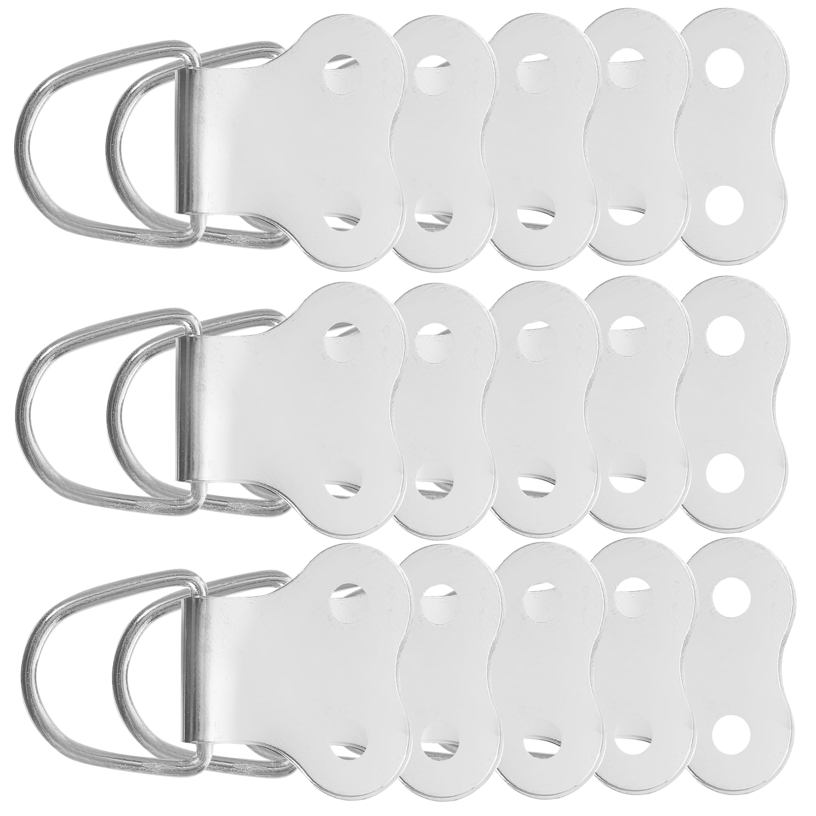 OHOIOLLA Double Holes Ring Picture Hangers Home Office 100Pcs 1.5X0.9In ...