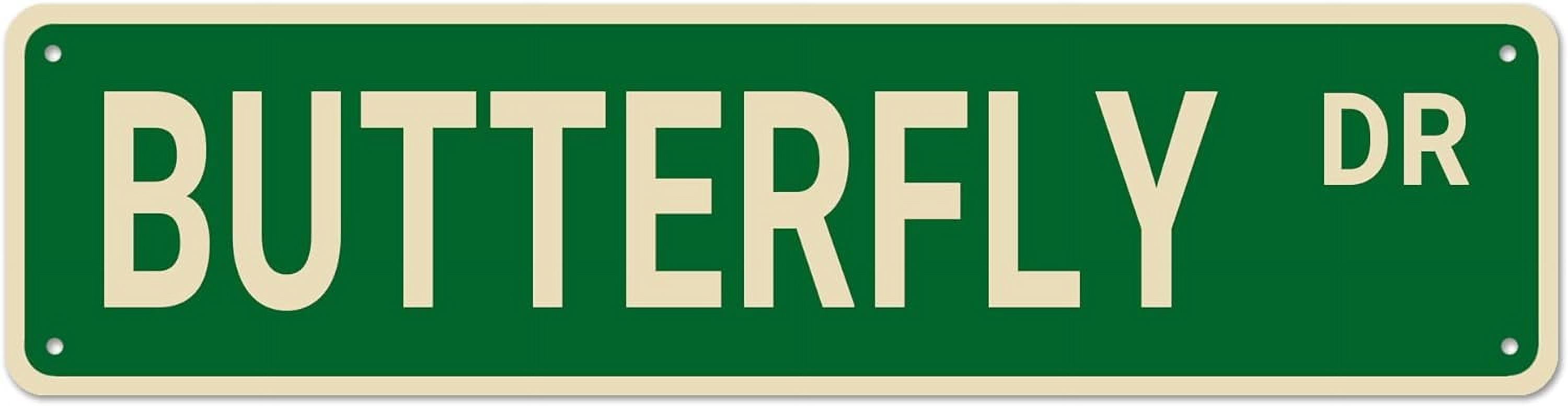Butterfly Dr Street Signs, Butterfly Decor Butterfly Sign Gift for ...