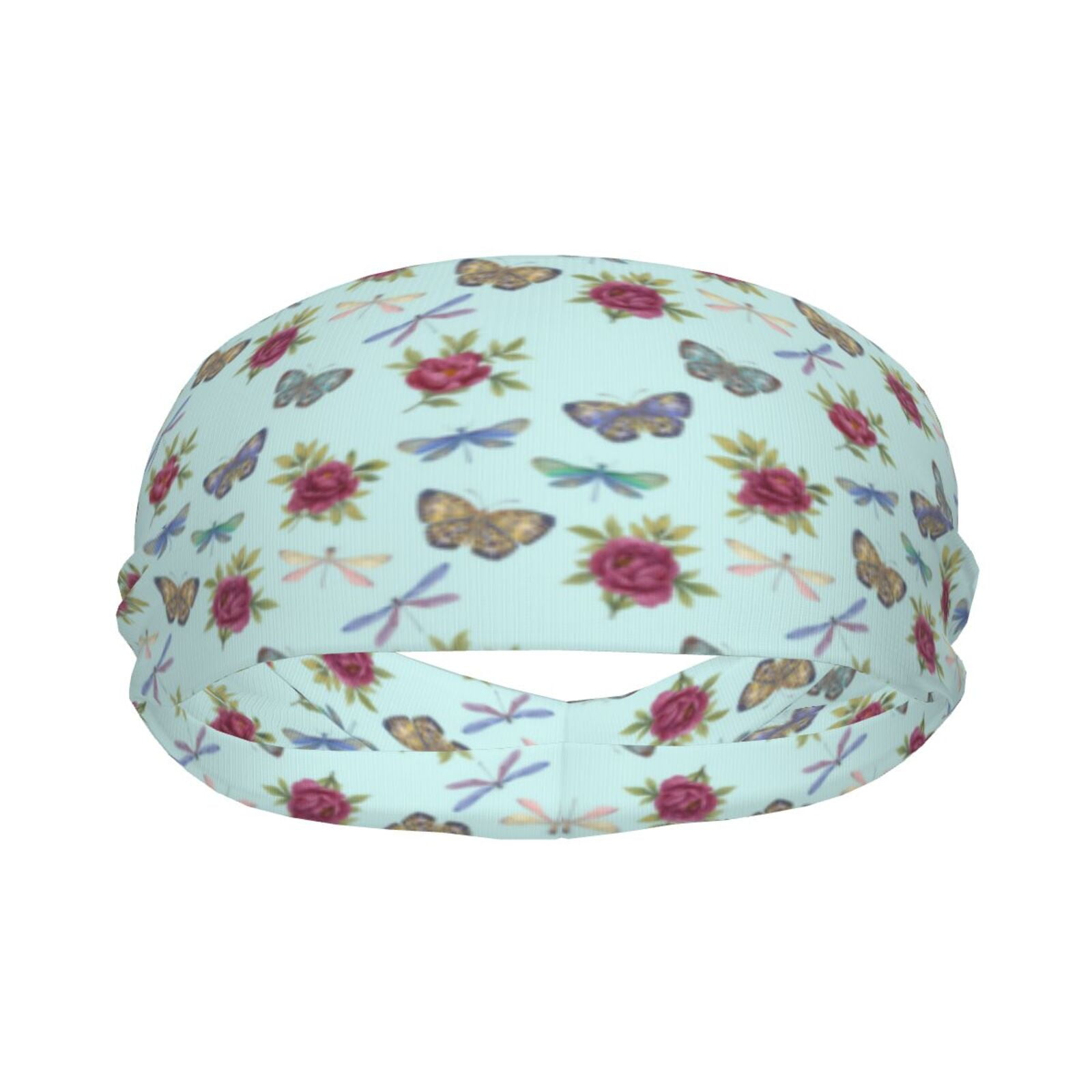 Butterfly Dragonfly Carnation Sports Headbands for Men/Women Workout ...