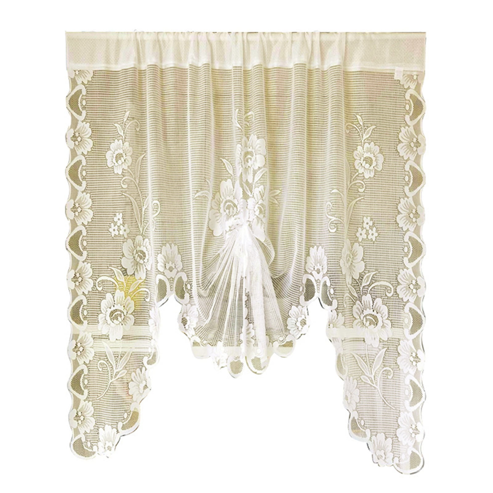 Butterfly Drawer Curtain,1pc Short Kitchen Valances and Curtain Set ...