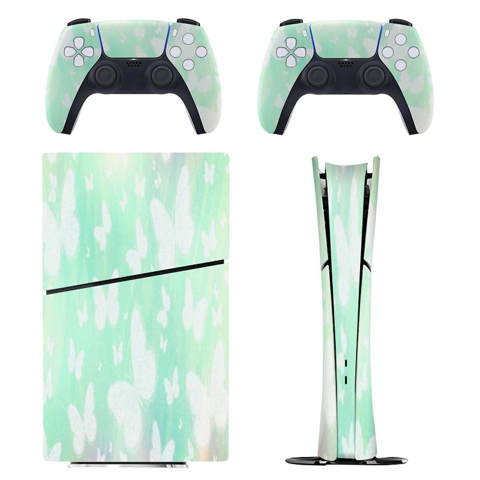 Butterfly Dream Background White Moonlight PS5/PS5 Slim Digital Disc ...