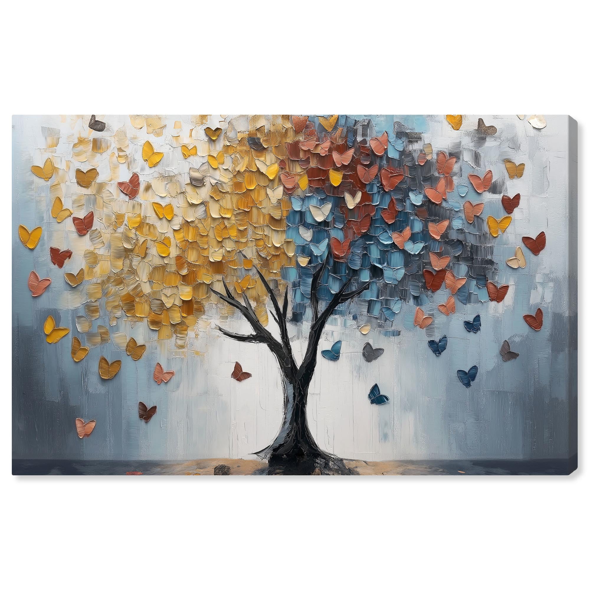 Butterfly Dream Tree I Canvas Colorful Tree Art by Art Remedy, Gallery ...