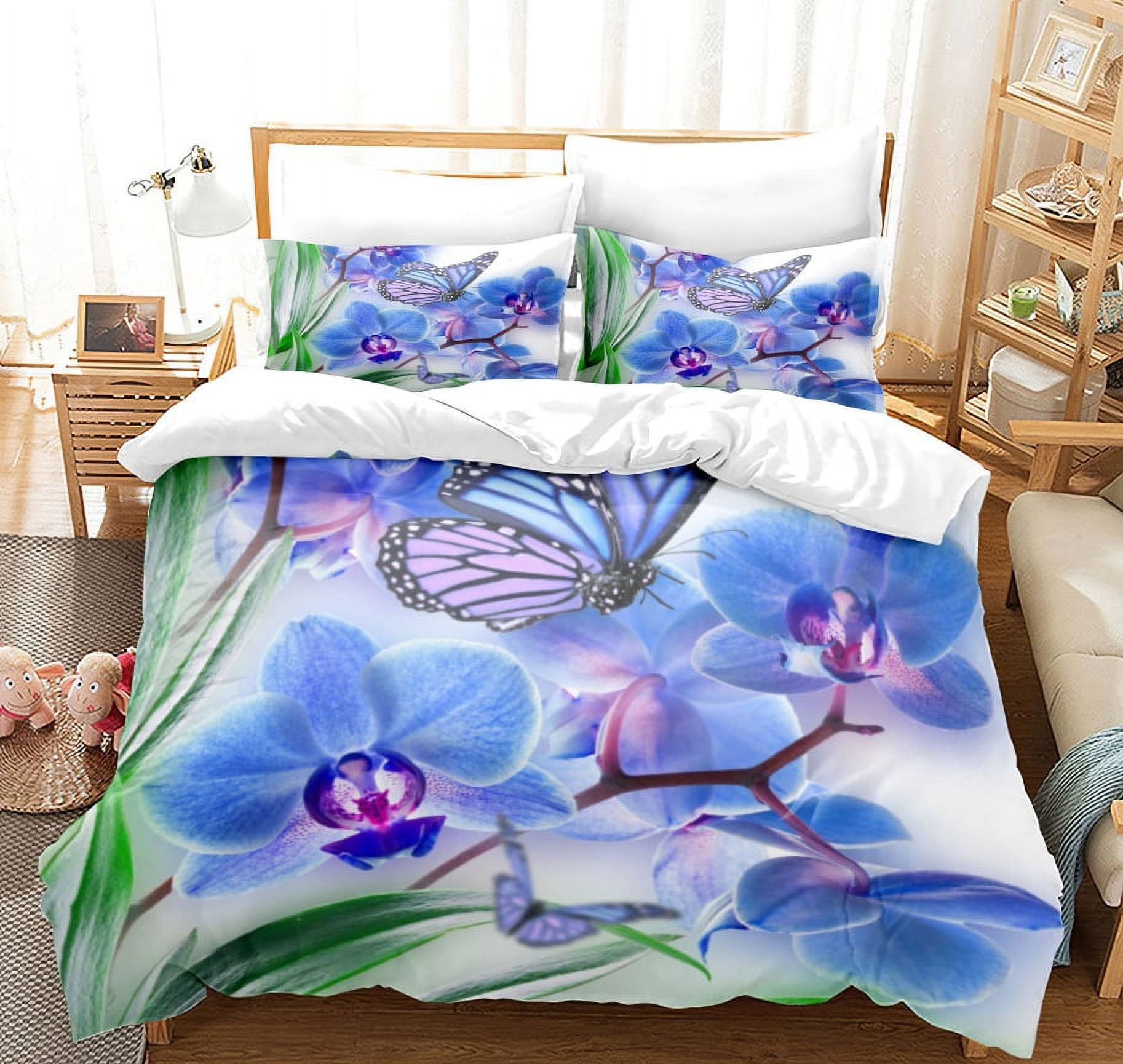 Butterfly Duvet Cover Boys Kids Butterfly Bedding Set Girls Teens ...