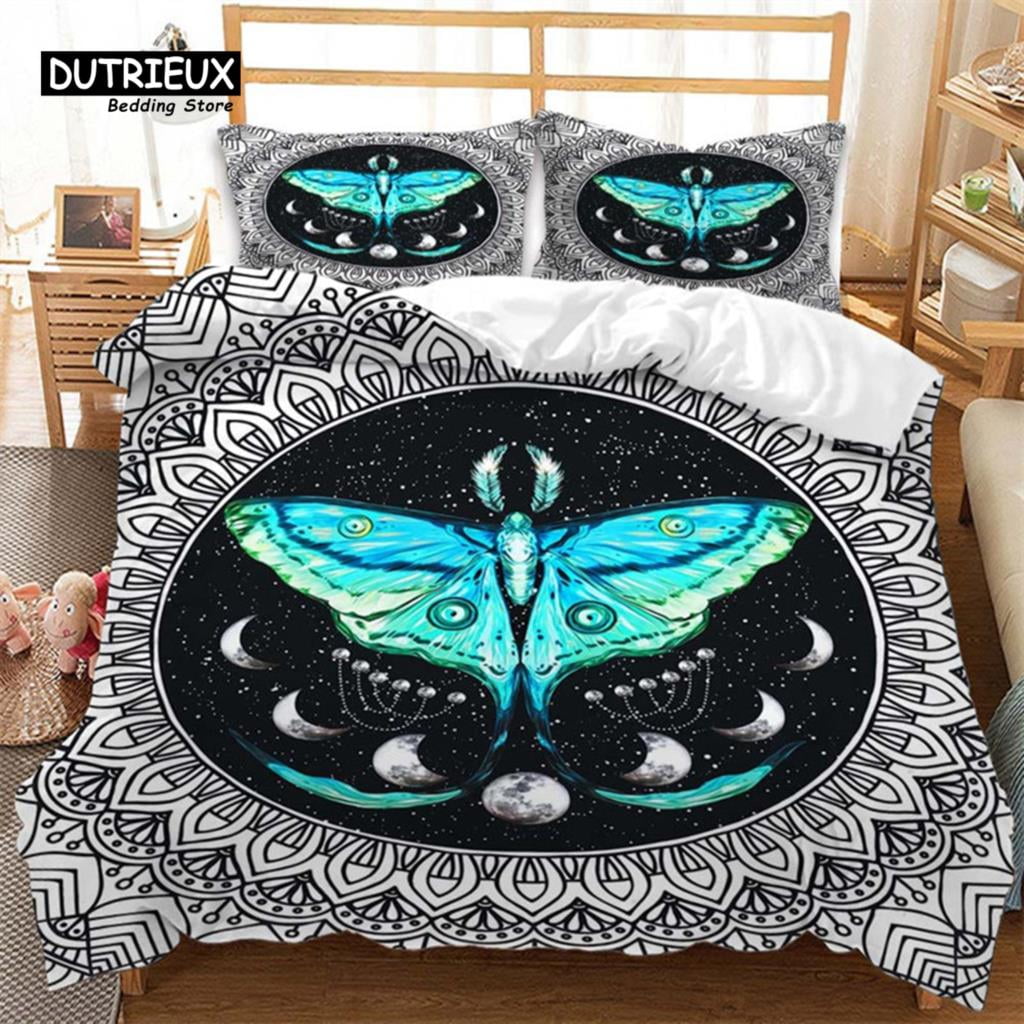 Butterfly Duvet Cover Europe Geometric Moth Bedding Set Size For Kids ...