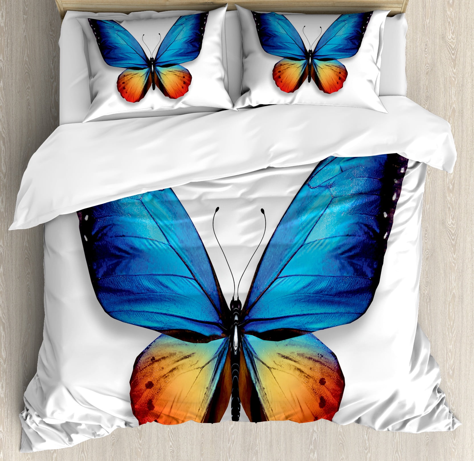 Butterfly Duvet Cover Set, Big Butterfly Manifests Never Ending Cycle ...