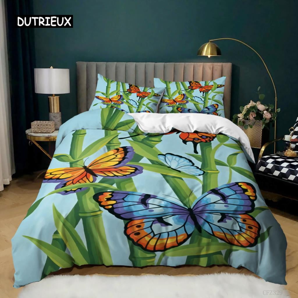 Butterfly Duvet Cover Set Full Size Butterfly Bedding Set for Kids ...