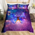 Butterfly Duvet Cover Set Twin King Size Romantic Rose Floral Bedding