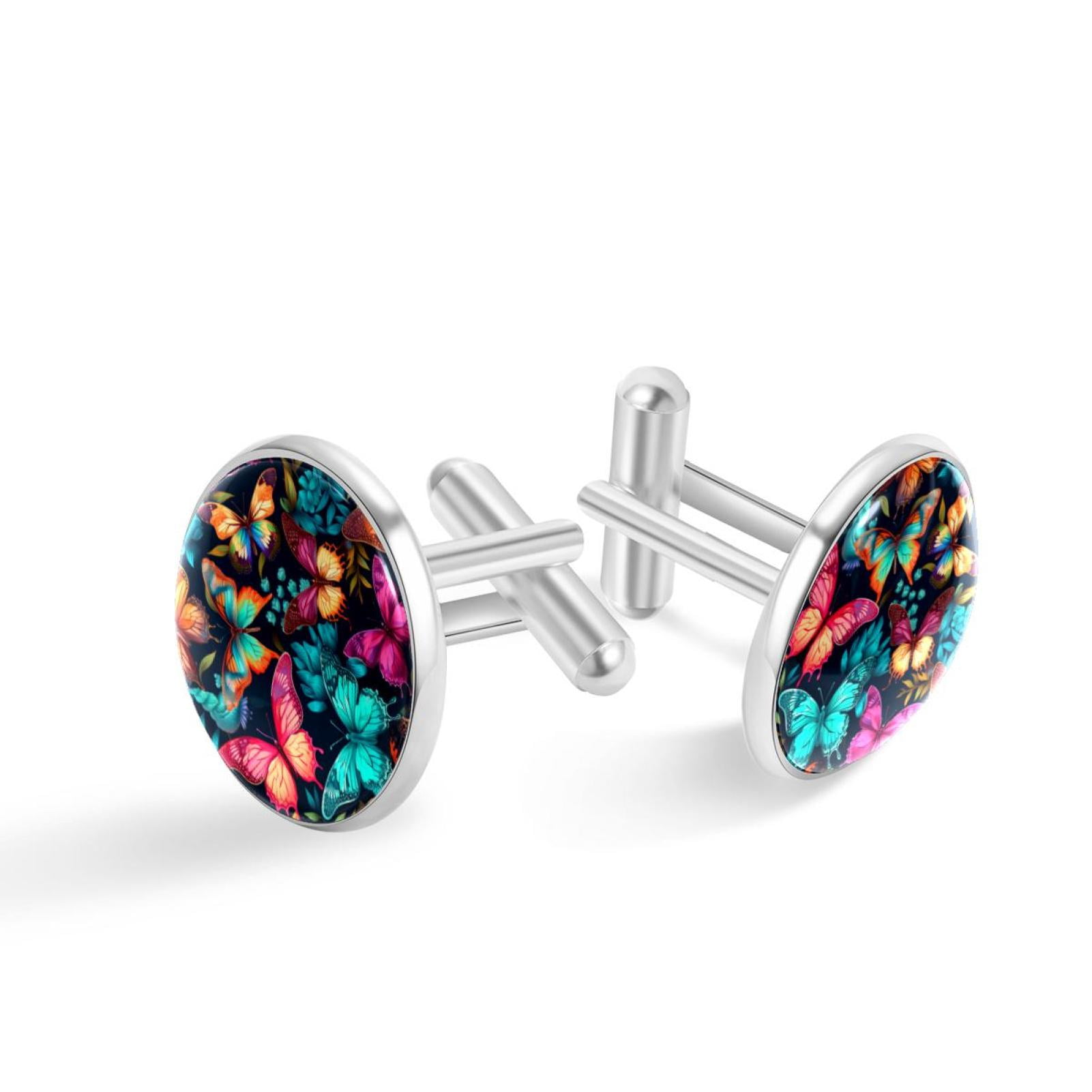 Butterfly Elegant Cufflink Sets for Formal Attire, Made of Stainless ...