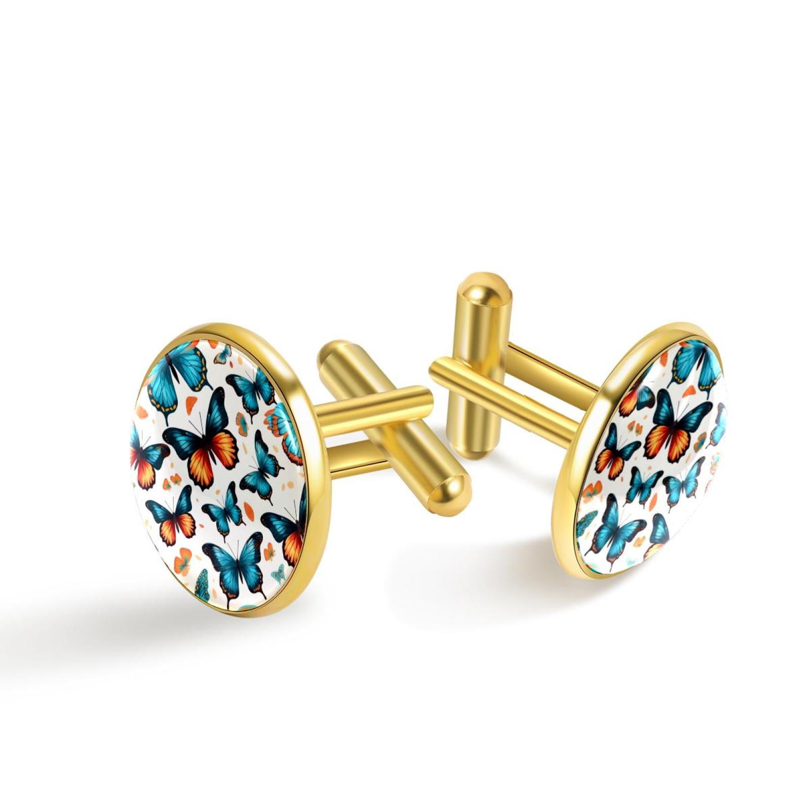 Butterfly Elegant Stainless Steel Cufflink Sets for Men - for Formal ...