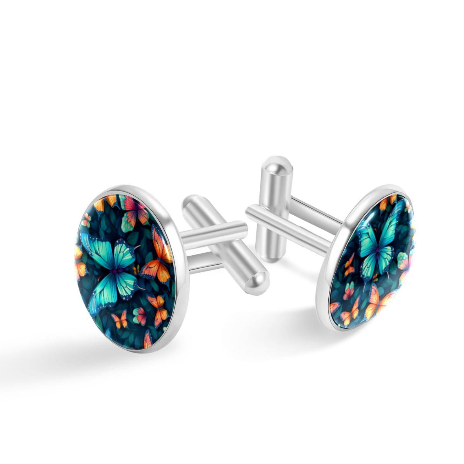 Butterfly Elegant Stainless Steel Cufflinks for Formal Attire - for ...