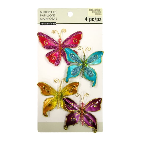 Butterfly Embellishments by Recollections - Walmart.com