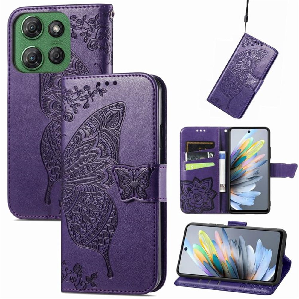 Butterfly Embossed Wallet Case for Motorola Moto G power 2025 / 2026 ...