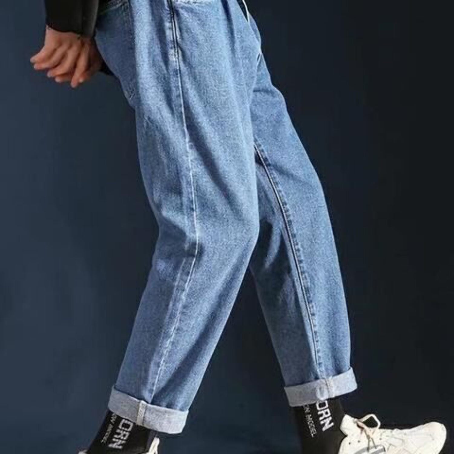 Butterfly Embroidered Torn Jeans For Men - Walmart.com