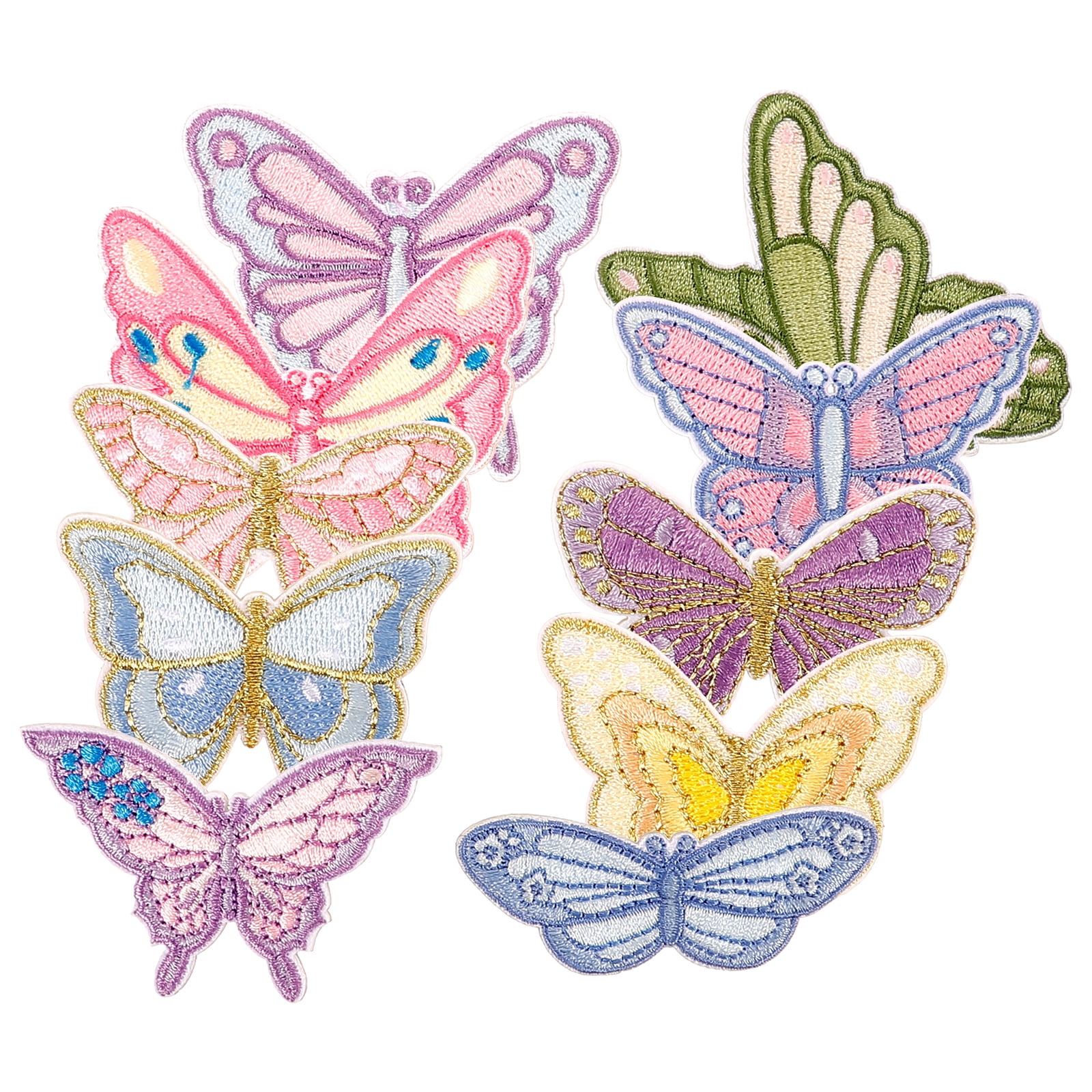 Butterfly Embroidery Patch Clothes Supply Small Iron Patches Banner ...