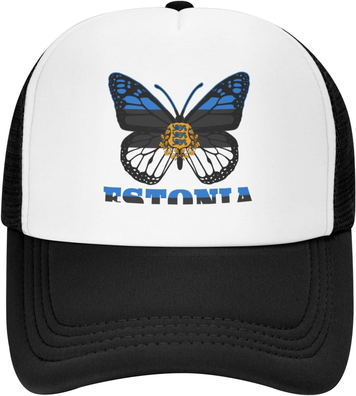 Butterfly Estonian Estoniann Flags Baseball Caps Hat Vintage Trucker ...