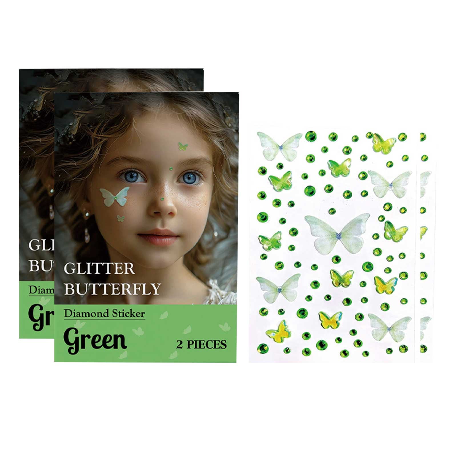 Butterfly Face Gems for Girls – 2boxes +Summer Glitter Face Jewels ...