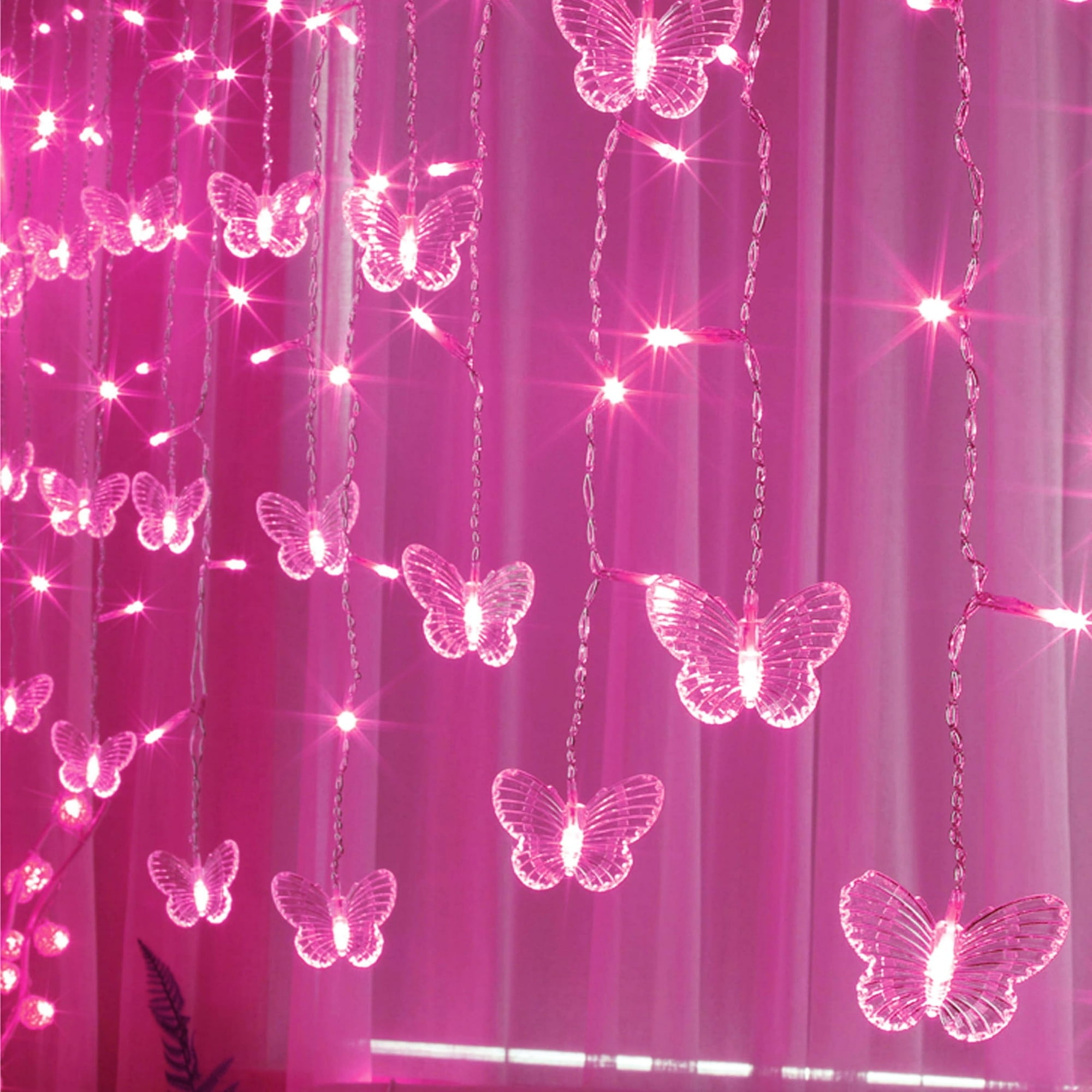Butterfly Fairy Solar Lights, 13ft 96 LED Window Butterflies Lights 8 ...
