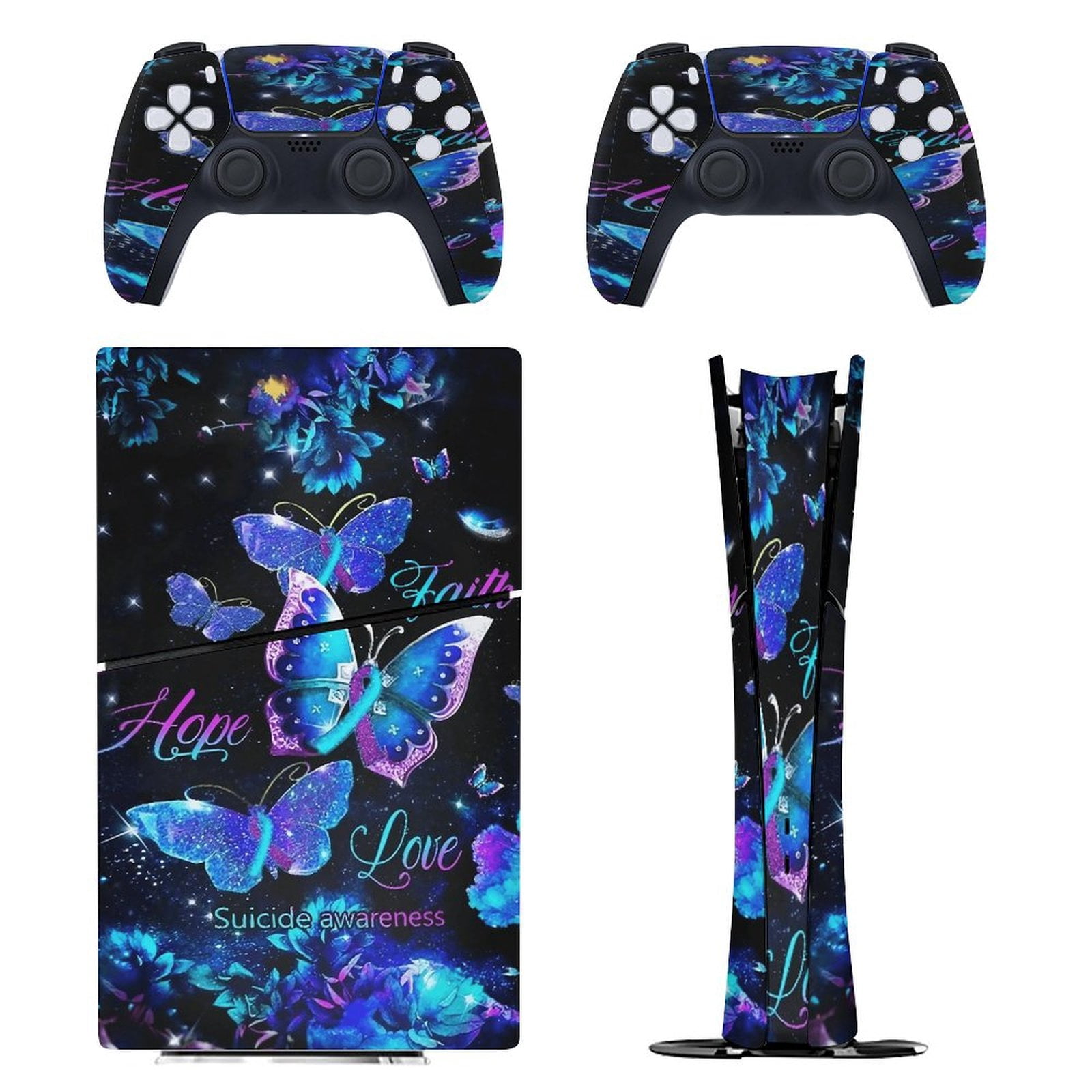Butterfly Faith Hope Love PS5/PS5 Pro/PS5 Slim Digital Disc Skin ...