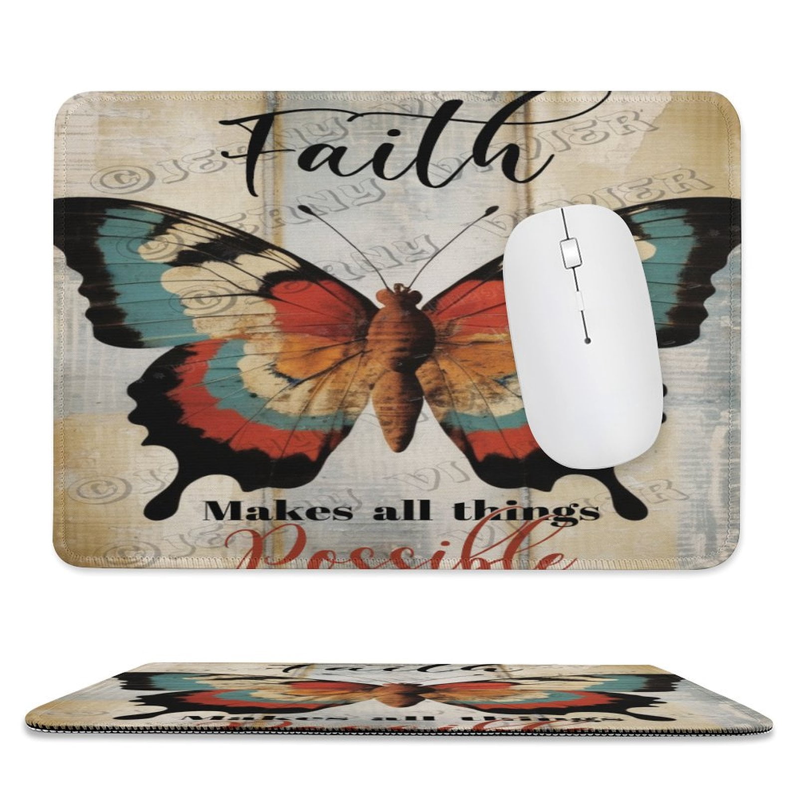 Butterfly Faith Positive Quotes Mouse Pad - Studio Series, Computer ...