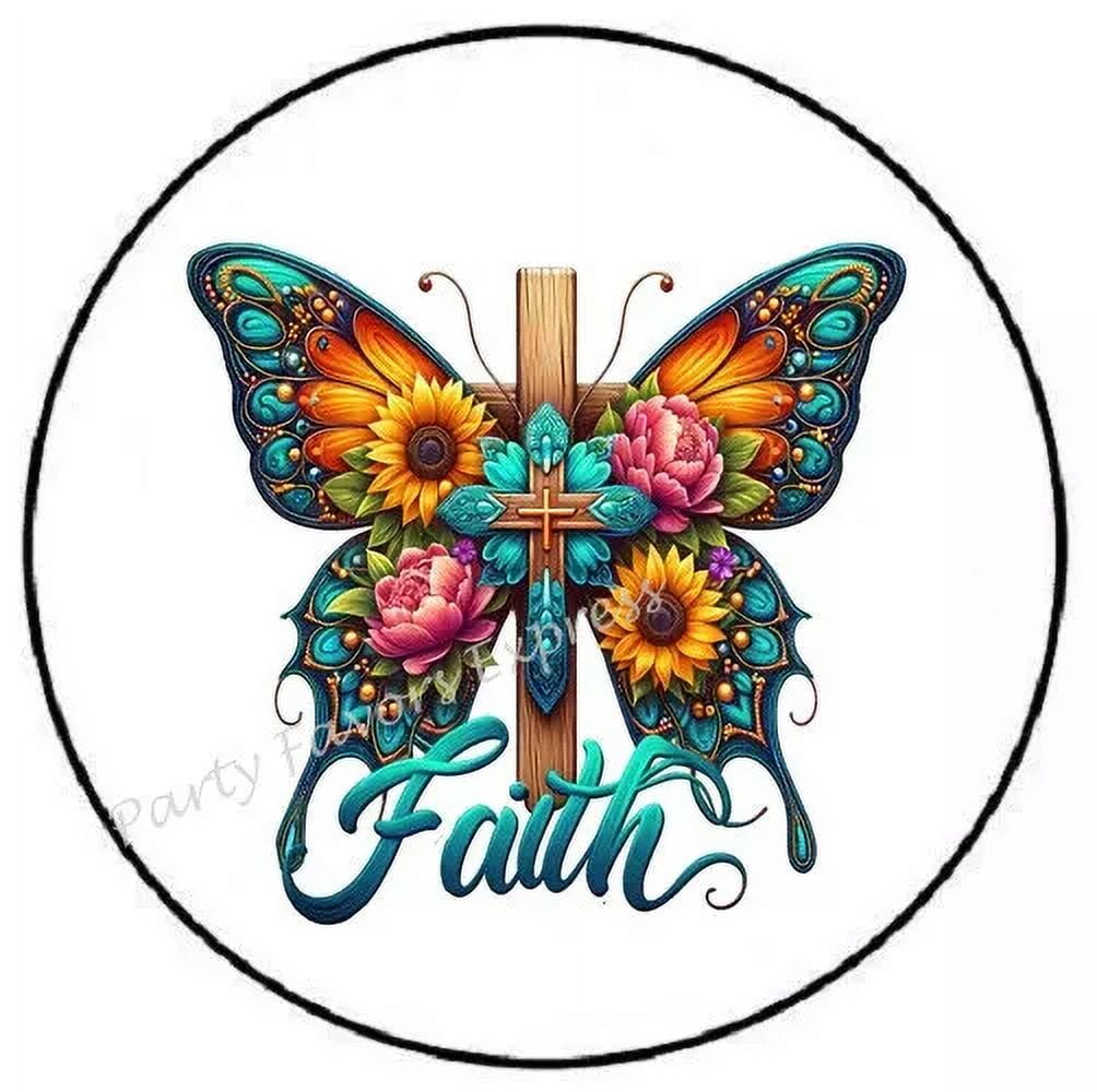 Butterfly Faith Sticker Party Favors Sticker Envelope Seals Labels ...