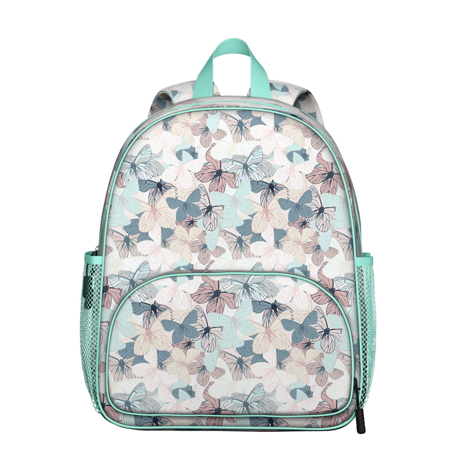 Butterfly Fantasy Student Backpack – Artistic Floral Wings Design with ...