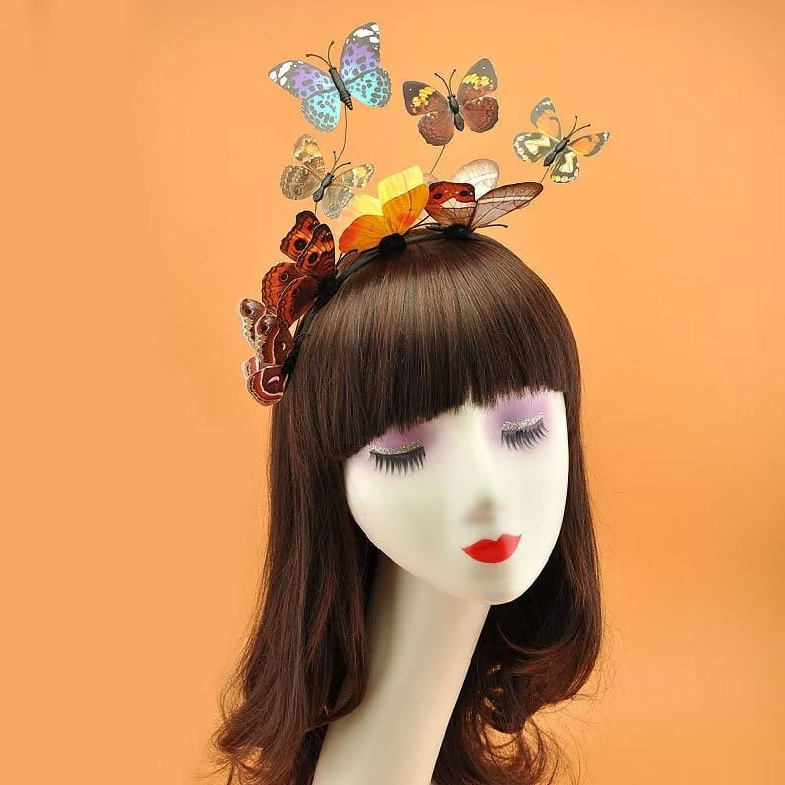 Butterfly Fascinator Hat Monarch Derby Headband Festival Crown ...