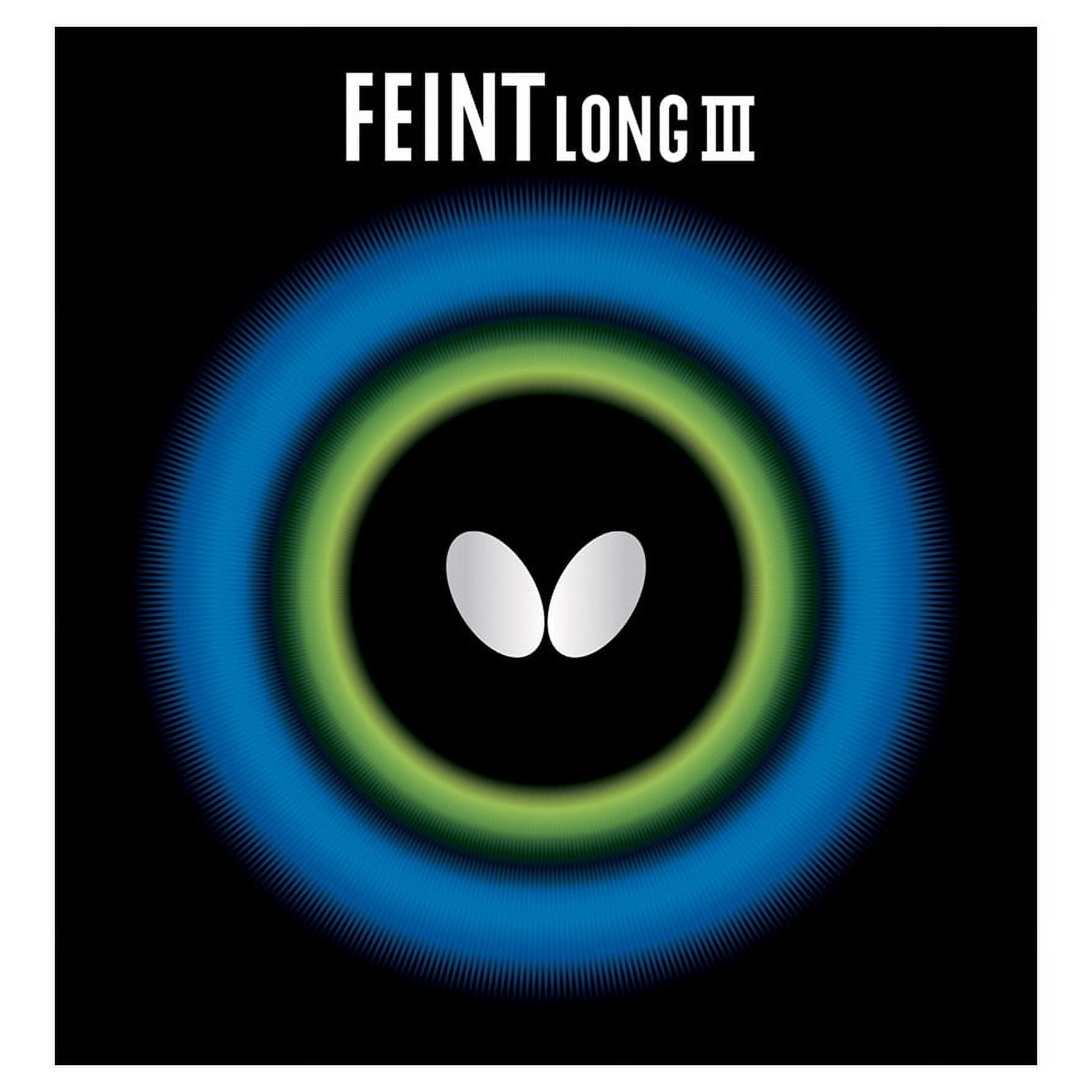 Butterfly Feint Long III Table Tennis Rubber, 0.5 mm, Black - Walmart.com