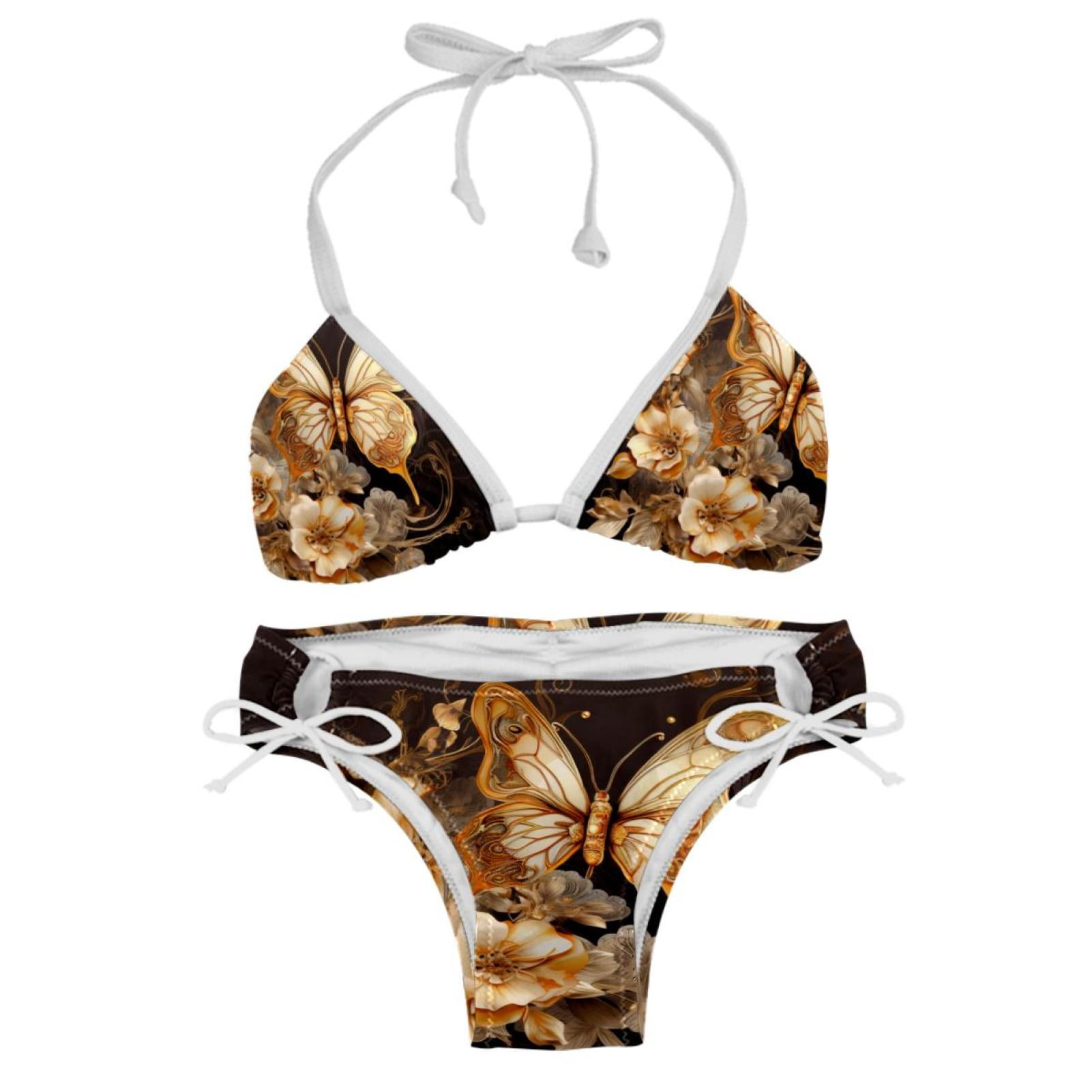 Butterfly Fission Diagram Swimsuit Women Bikinis: Detachable Sponge ...