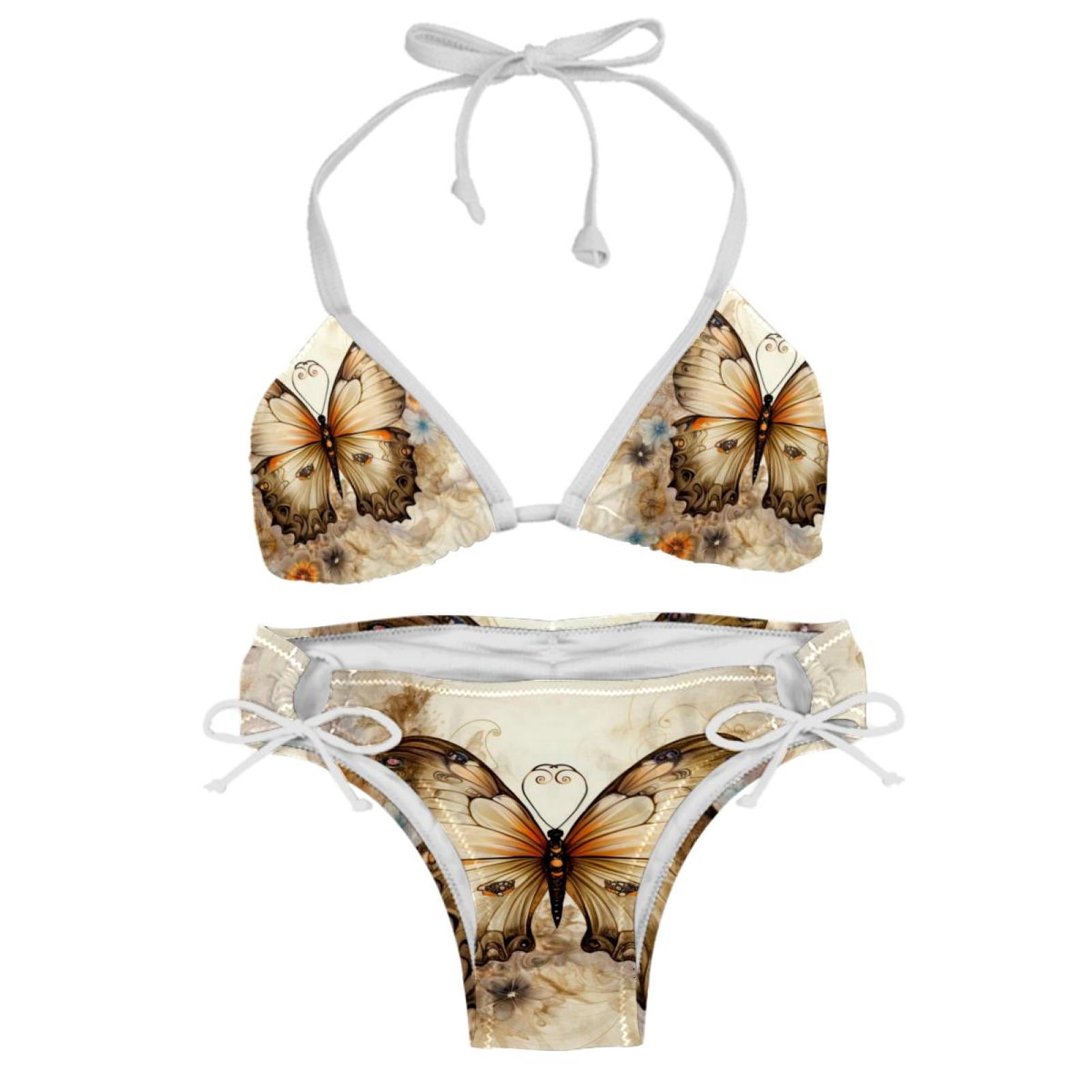 Butterfly Fission Diagram Women's Bikini Set with Detachable Sponge ...