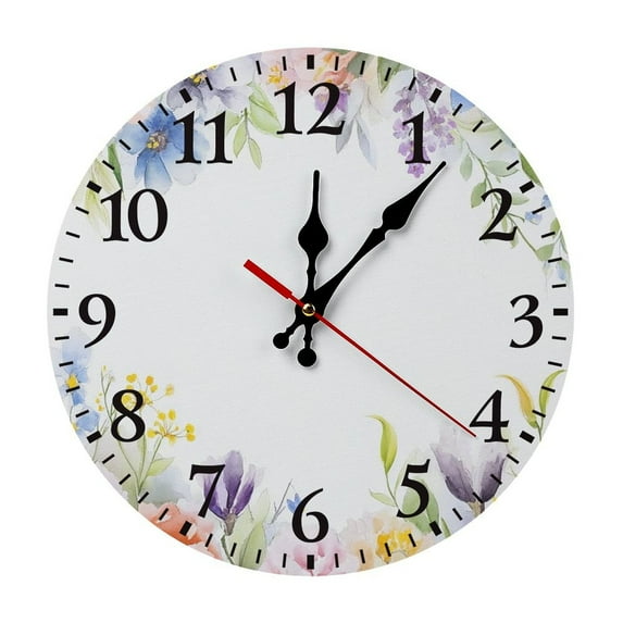 Butterfly Floral Frame Wall Clock Modern Design Clocks Wall Hanging ...