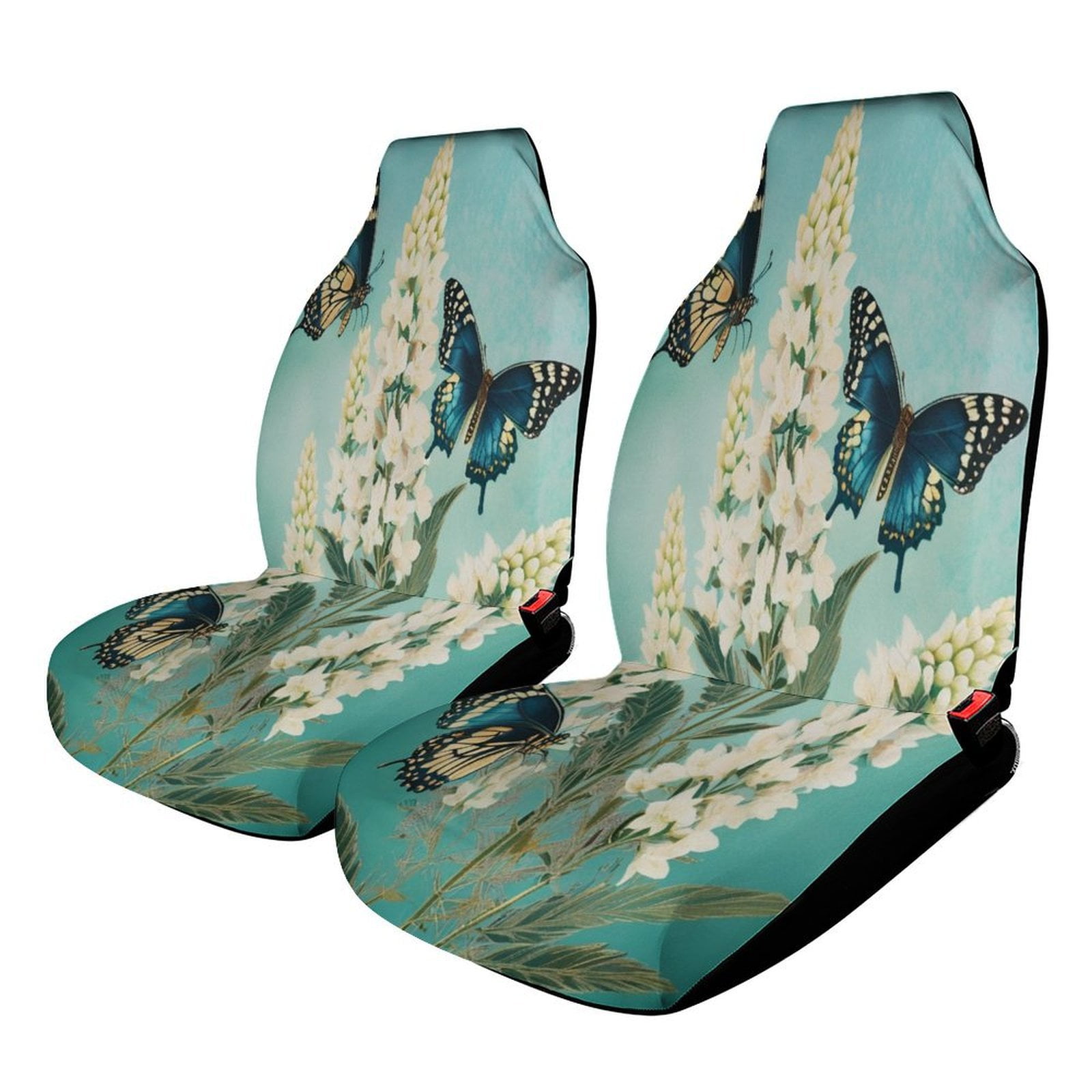 Butterfly Floral Garden Car Seat Covers Front Seats Universal Fit for ...