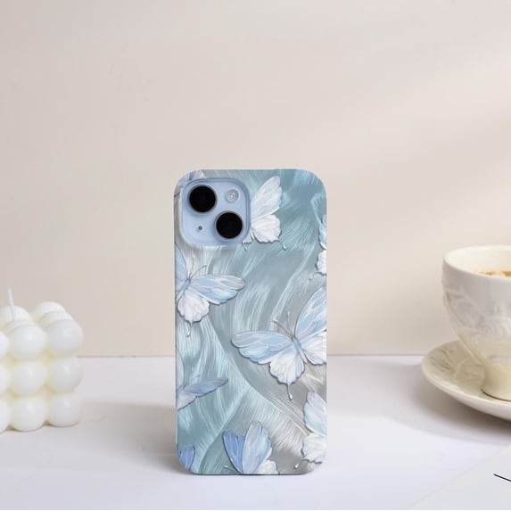 Butterfly Floral Tough Phone Case, Protective Matte Cover with Durable ...